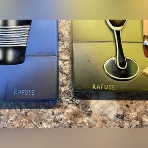 Rafuse | Wall Decor | 2 Rafuse Cocktail Martini Wall Art Tiles Green ...